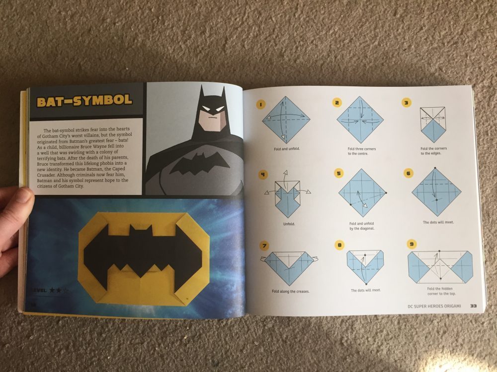 Create your own DC Super Heroes out of Origami!
