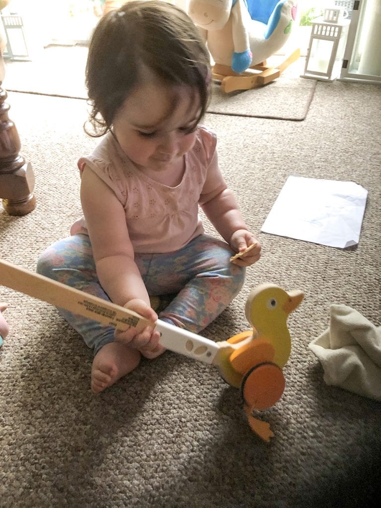 Encouraging Toddlers to Walk with the Hape Ducky Push Pal