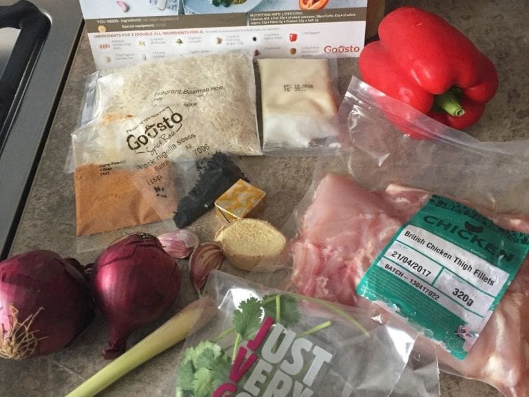 Cooking with Gousto: a Meal Recipe Kit