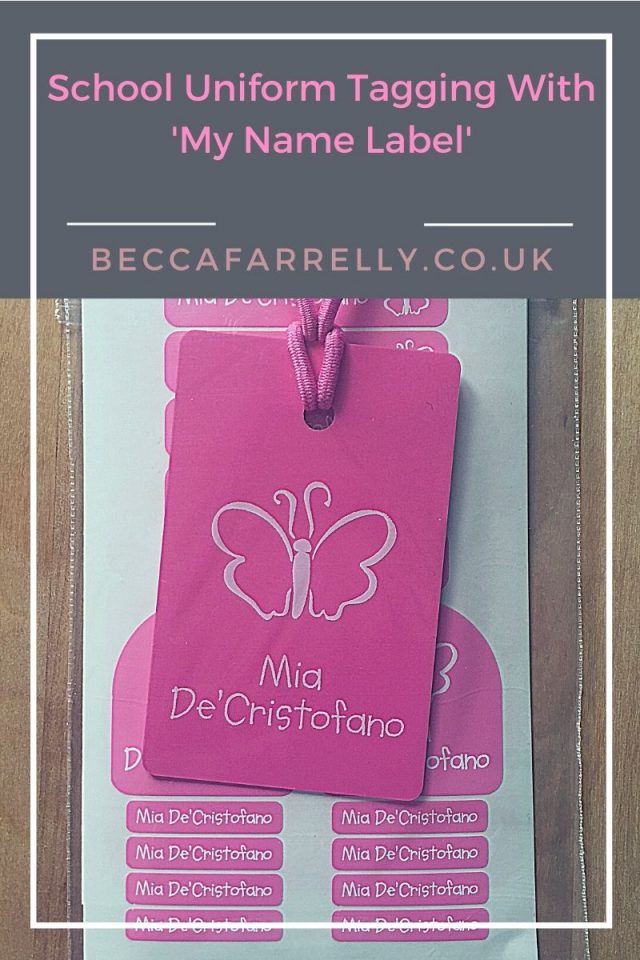 School Uniform Tagging With 'My Name Label'